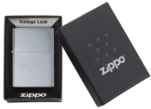 Zippo 230 25 Slashes Brushed Chrome