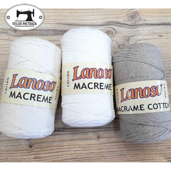 KONAC ZA PLETENJE LANOSO MACREME COTTON