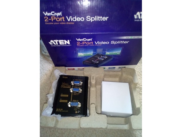 ATEN VS132-AT-G 2 ports VGA splitter 1920 x 1440 p Blac