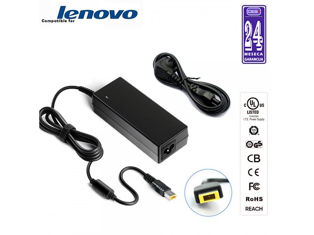 Punjač za LENOVO ThinkPad T440, T450, T460 T470.. 65W-