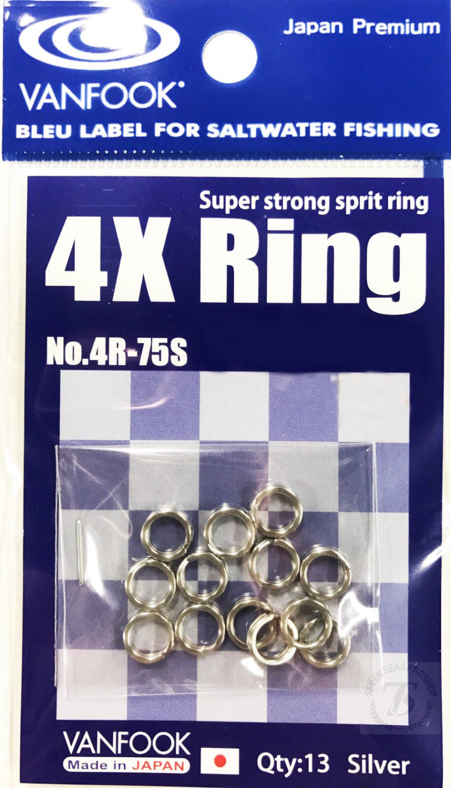 VANFOOK 4R-75S(4X Split Ring) Silver #9