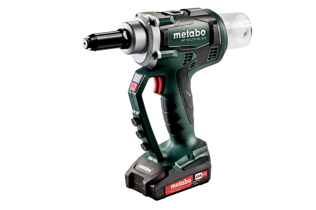 Metabo Akumulatorski pištolj za pop-nitne NP 18 LTX BL 5. 0 , 2x2. 0Ah