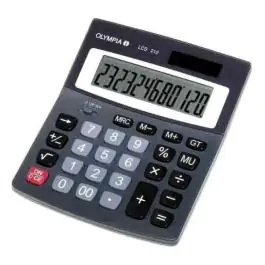Kalkulator komercijalni 12mesta LCD-212 crni OLYMPIA