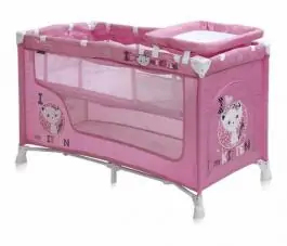 Prenosivi Krevetac za bebe Baby Nanny 2 Nivoa Pink Kitten BERTONI