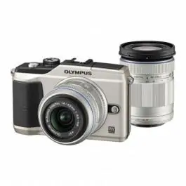 Digitalni fotoaparat E-PL2, EZ-M1412 II, EZ-M4015 DZK,srebrni,punjač i baterija OLYMPUS