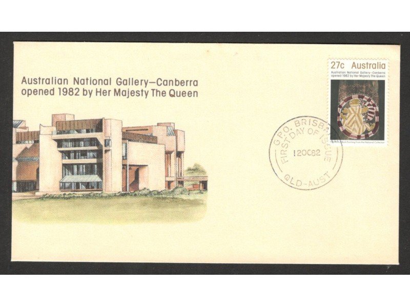 AUSTRALIJA-FDC-NACIONALNA GALERIJA U KAMBERI-1982.