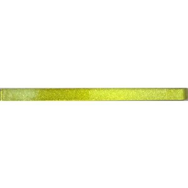 Staklena listela L02 Žuta šljokice