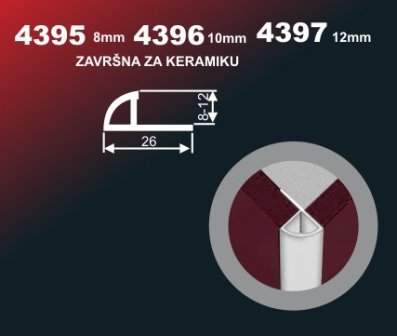 ALU LAJSNA 10MM 4396 C32 BRONZA