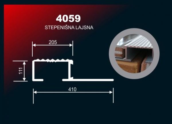 ALU LAJSNA SR 4059-12MM 3M