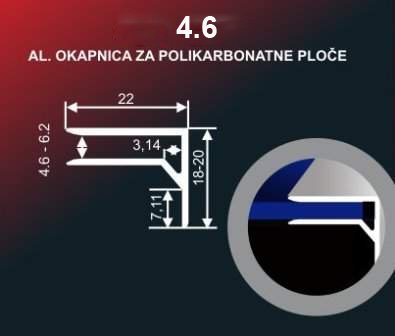 Alu lajsna 4.6 neelox. al. 1,4 metra