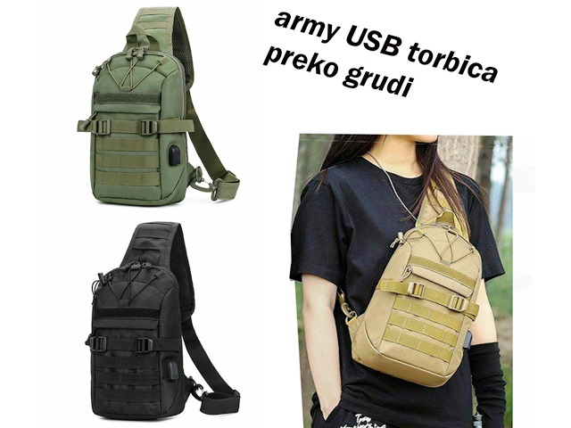 Military USB torbica preko grudi