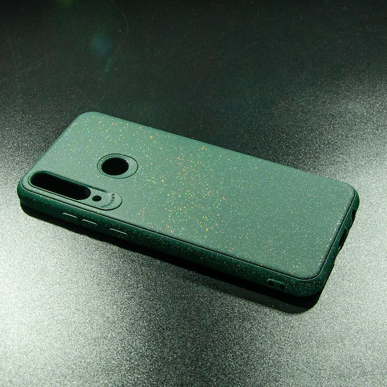 TPU SKIN GLITTER for Y6p zelena