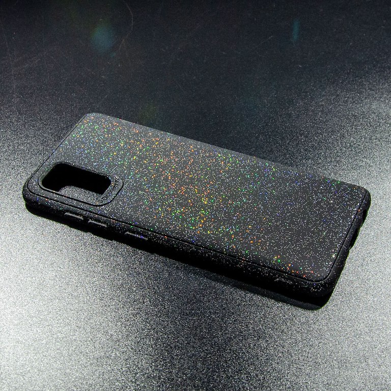 TPU SKIN GLITTER for SM-A415 (Galaxy A41) crna