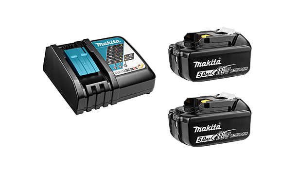 Set Punjač + dve baterije Makita DC18RC + BL1850B