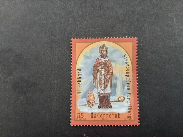 Austrija 1019 samac cisto Sv.Gebard nom.0,55E