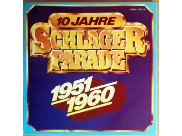 10LP box V/A - 10 Jahre Schlagerparade 1951-1960, NOVO