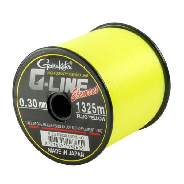 Najlon Gamakatsu G-Line Element – Fluo Yellow