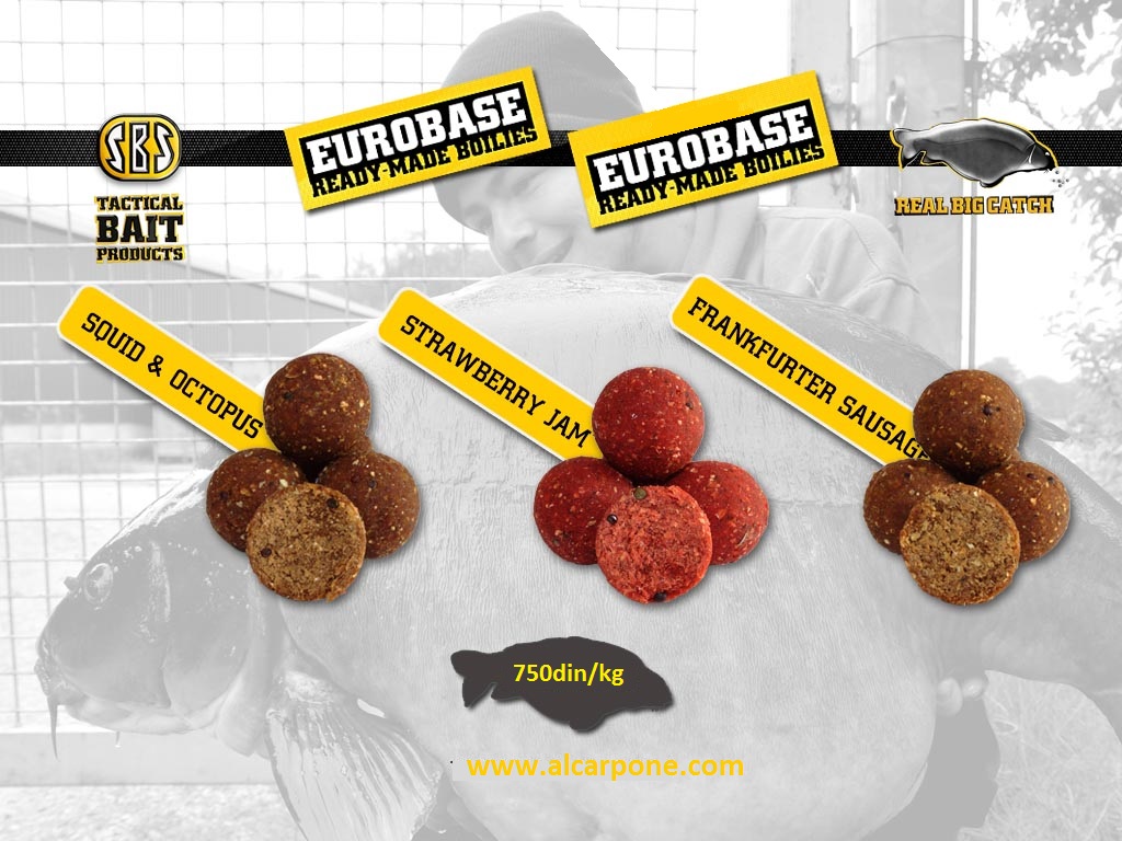 SBS Soluble EuroBase Ready-Made Boilies 20mm 1kg