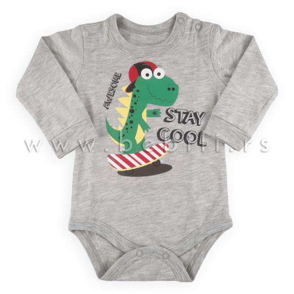 MyBaby Bodi za bebe dugi rukav Cool Dino