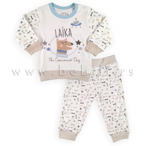 MyBaby Pamučna pidžama za bebe Laika