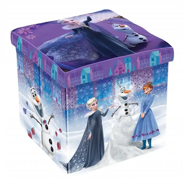 Tabure kutija za odlaganje za decu Ana i Elsa FROZEN