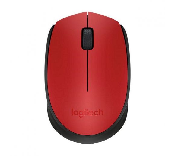 Logitech - Logitech M171 Wireless Mouse Red