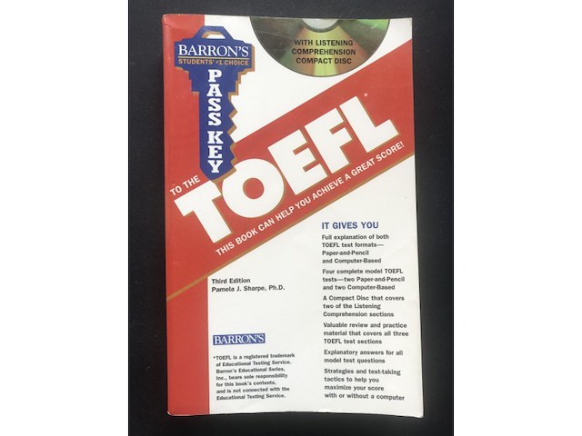 TOEFL Test of english as a foreign language