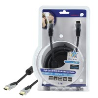 KABEL HDMI - HDMI 5M HQSS ETHERNET GOLD