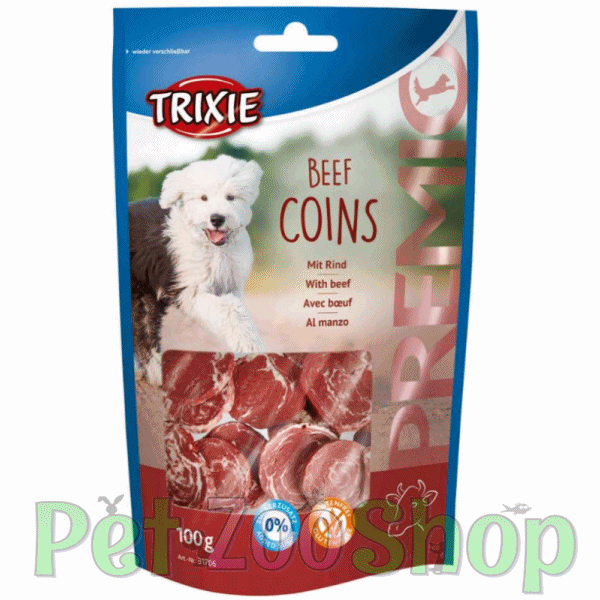 Poslastica za pse – PREMIO Beef Coins – Trixie – 100g