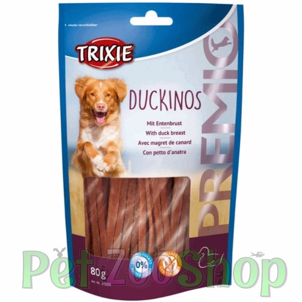 Poslastica za pse – PREMIO Duckinos – Trixie – 80g