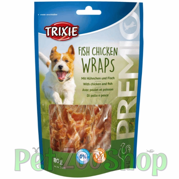 Poslastica za pse – PREMIO Fish Chicken Wraps – Trixie – 80g
