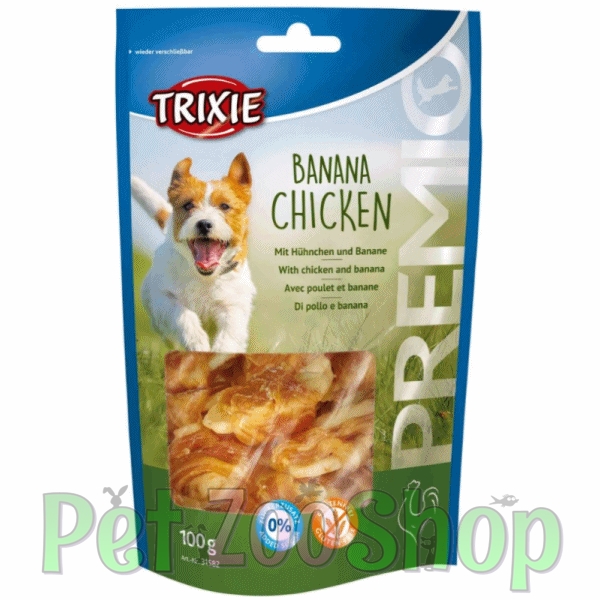 Poslastica za pse – PREMIO Banana Chicken – Trixie – 100g