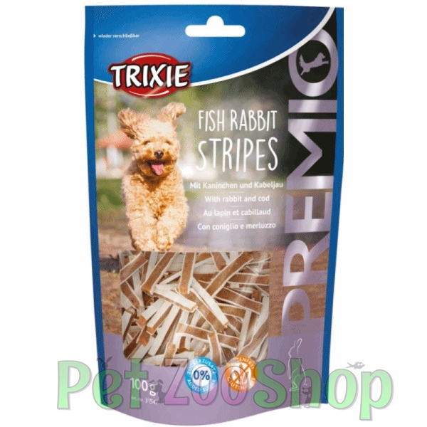 Poslastica za pse – PREMIO Fish Rabbit Stripes – Trixie – 100g