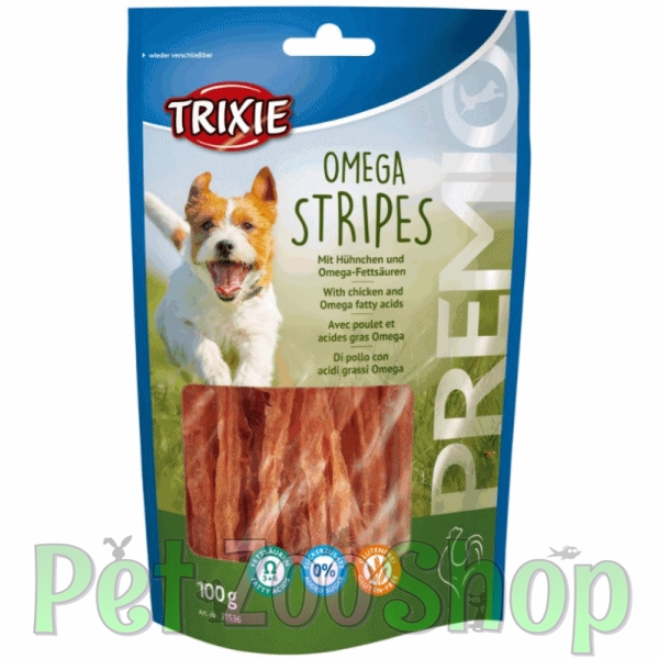 Poslastica za pse – PREMIO Omega Stripes – Trixie – 100g