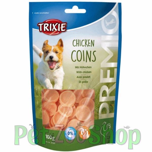 Poslastica za pse – PREMIO Chicken Coins – Trixie – 100g