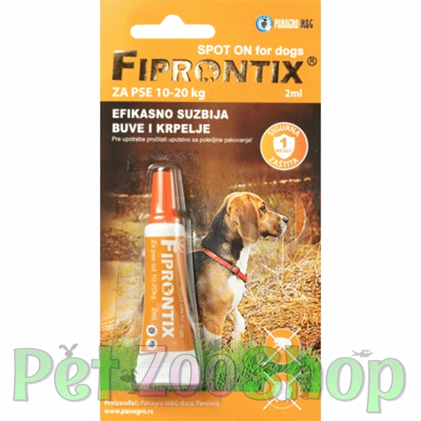 Fiprontix Ampule Protiv Buva i Krpelja za Pse od 10-20kg