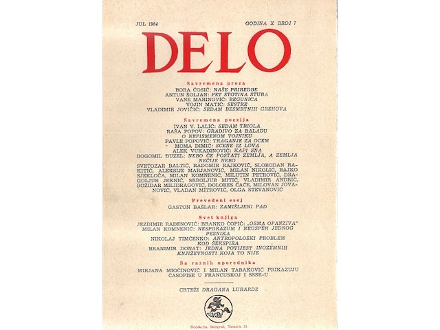 DELO Jul 1964 godina X broj 7