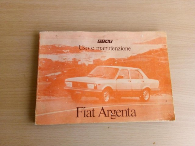 Fiat Argenta - Upustvo na Italijanskom