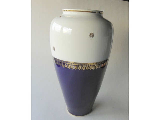 Porcelanska kobaltna vaza 34cm
