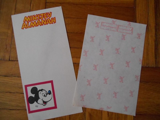2 mirisljava papirica iz Mikijevog zabavnika i almanaha