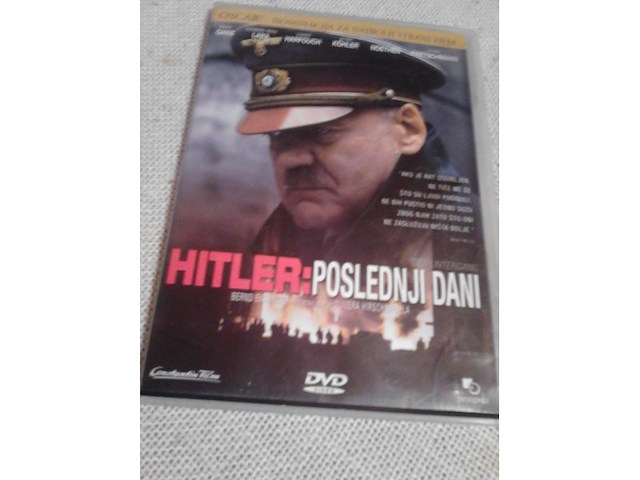 HITLRE POSLEDNJI DANI..DVD.FILM.