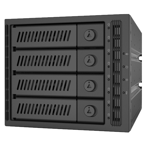 CHIEFTEC 3x 5,25" SAS / SATA hdd rack - CMR-3141SAS 5.25", SATA I / II / III i SAS I / II / III , SATA, Metal, plastika