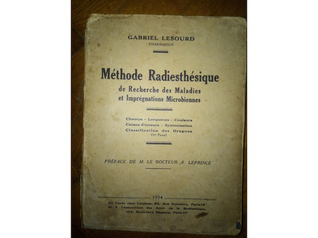 G. Lesourd: METHODE RADIESTESIQUE