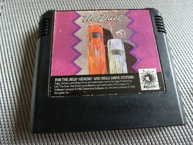 SEGA Mega Drive kertridž - The Duel Test Drive II