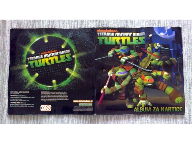 TEENAGE MUTANT NINJA TURTLES Album za kartice skoro pun