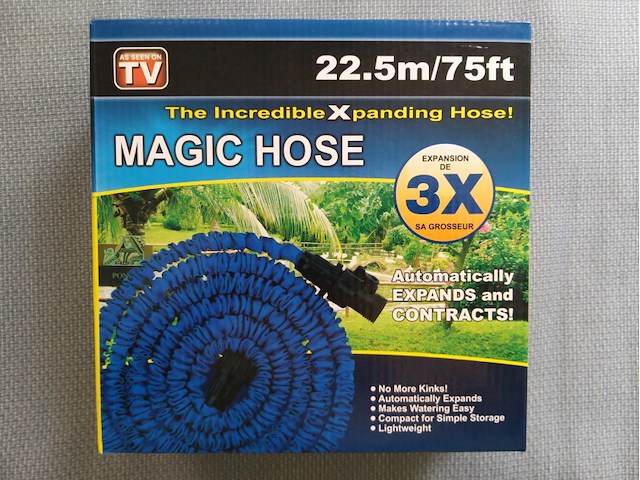 Magic hose - samoskupljajuce crevo 22.5 metara