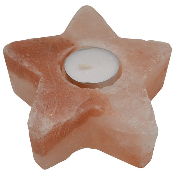 Svećnjak od himalajske soli u obliku zvezde