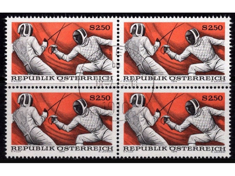 Austrija 1974 god. Cetverac