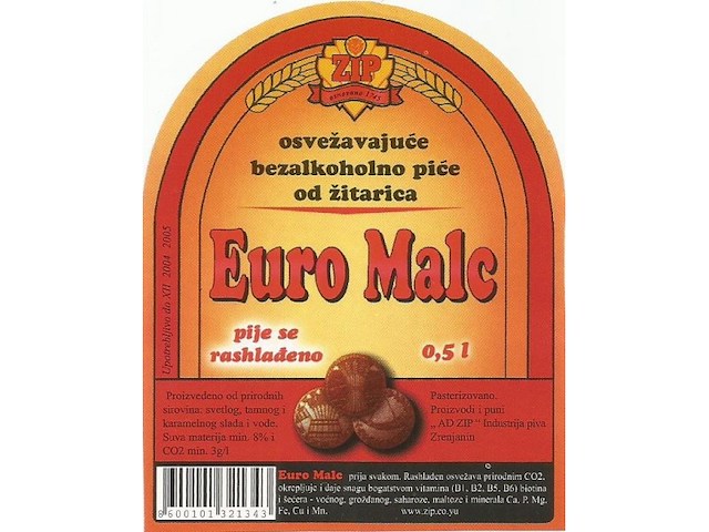 EURO MALC ZIP etiketa