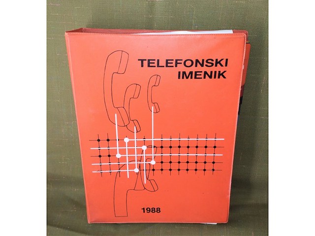 TELEFONSKI IMENIK ŽELEZNICE RO ŽTO `BEOGRAD` 1988